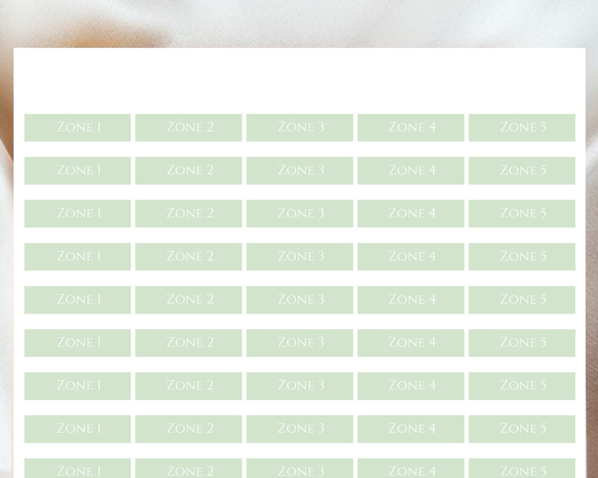 Flylady Zones Stickers [printable] : Available in 5 Colors - Etsy