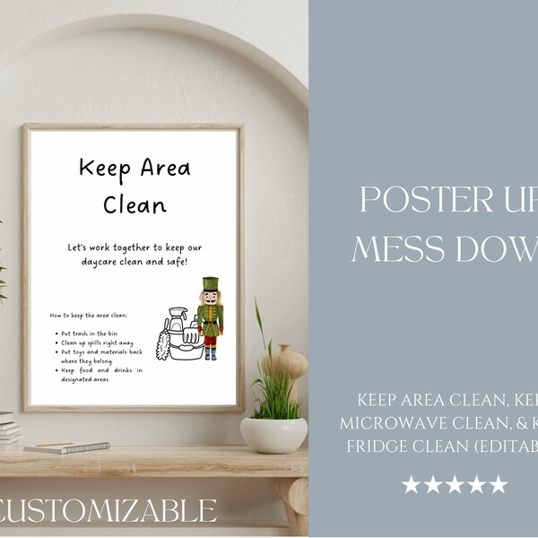 Clean Kitchen Posters - Etsy