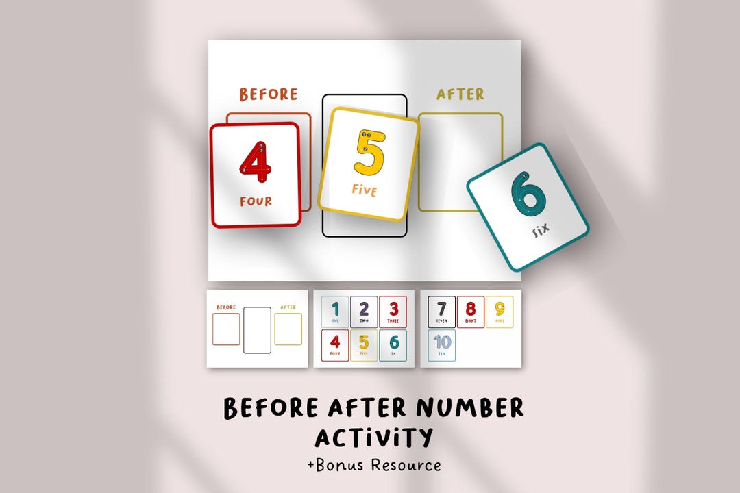 Before and After Number Activity | Number Sequencing Worksheet ...