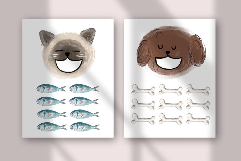 Feed the Animals Printable Activity – Sensory Play for Toddlers ...