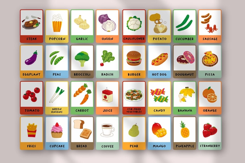 Healthy Food Sorting Flashcards | Nutrition Activity for Kids | Healthy ...
