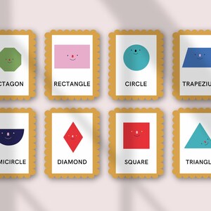 Printable Shape Flashcards | 2D Shape Recognition Cards | Preschool ...