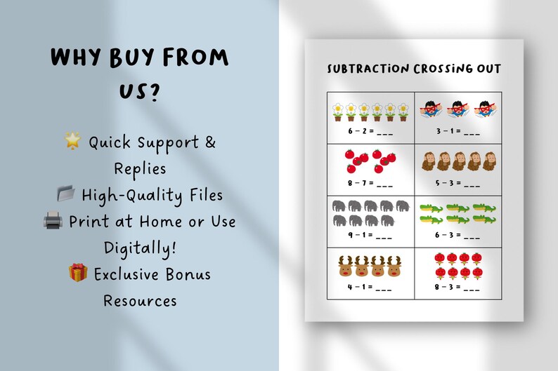 Subtraction Crossing Out Worksheets | Visual Subtraction Strategy ...