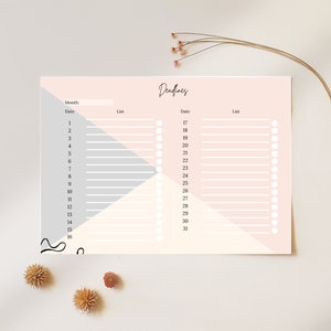 Deadlines Planner Activity Tracker Checkered Planner Agenda - Etsy