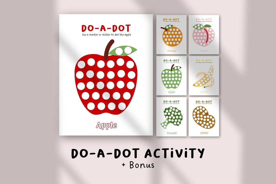 Dot Marker Activity Pages for Toddlers | Fine Motor Preschool Craft ...