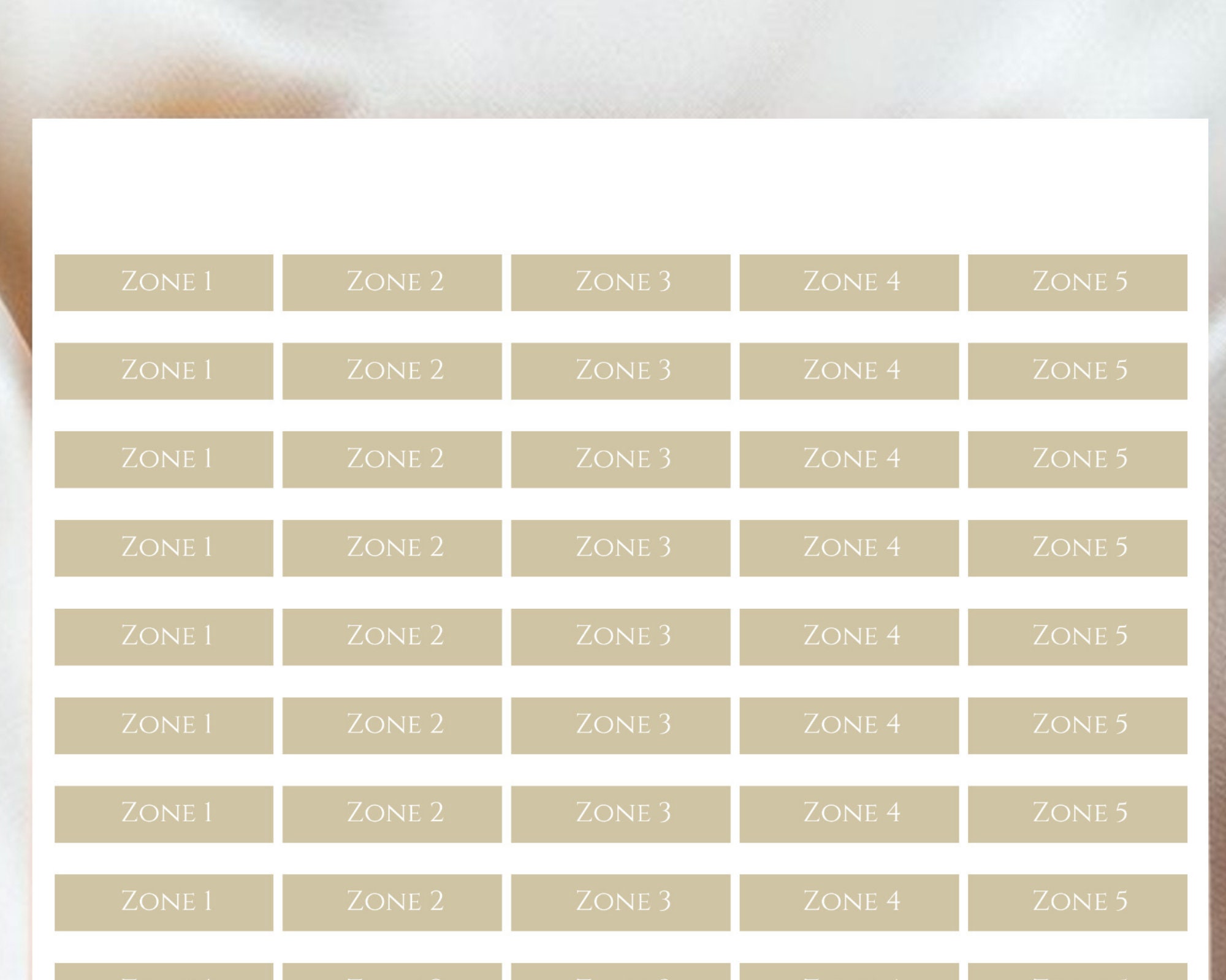 Flylady Zones Stickers [printable] : Available in 5 Colors - Etsy