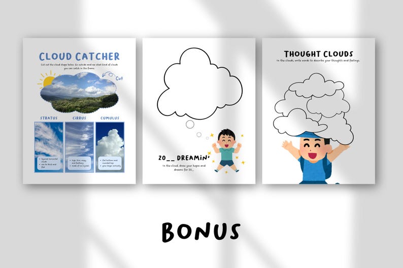 Cloud Hunt Printable for Kids | Nature Scavenger Hunt Game | Weather Activity for Preschool ...