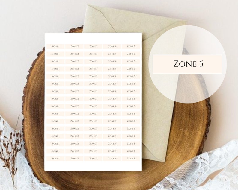 Flylady Zones Stickers printable : Available in 5 Colors - Etsy