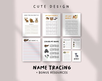 Editable Name Tracing Worksheet – Personalized Name Writing Practice ...