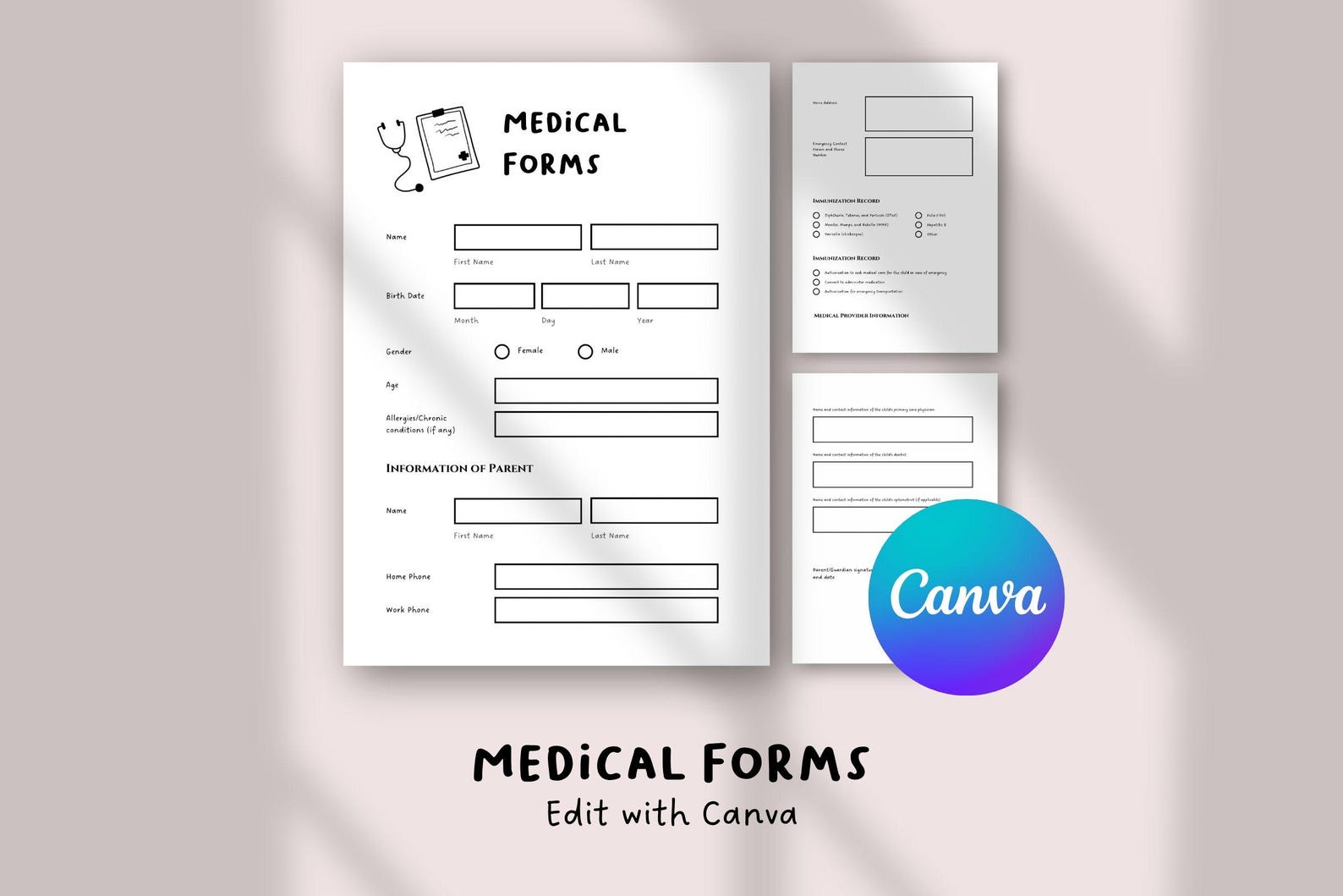 Streamlined Daycare Medical Forms for Confident Caregiving | Edit With ...