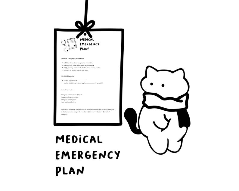 Medical Emergency Plan Editable Template Canva Template Safety and ...