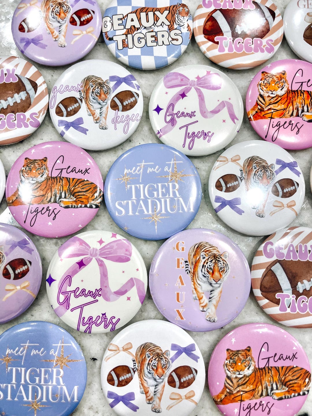 2.25” or 3” LSU Game Day Buttons/ Pins. - Etsy