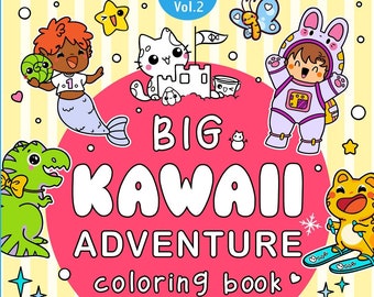 24 Printable Cute Kawaii Coloring Pages Digital Download/instant ...