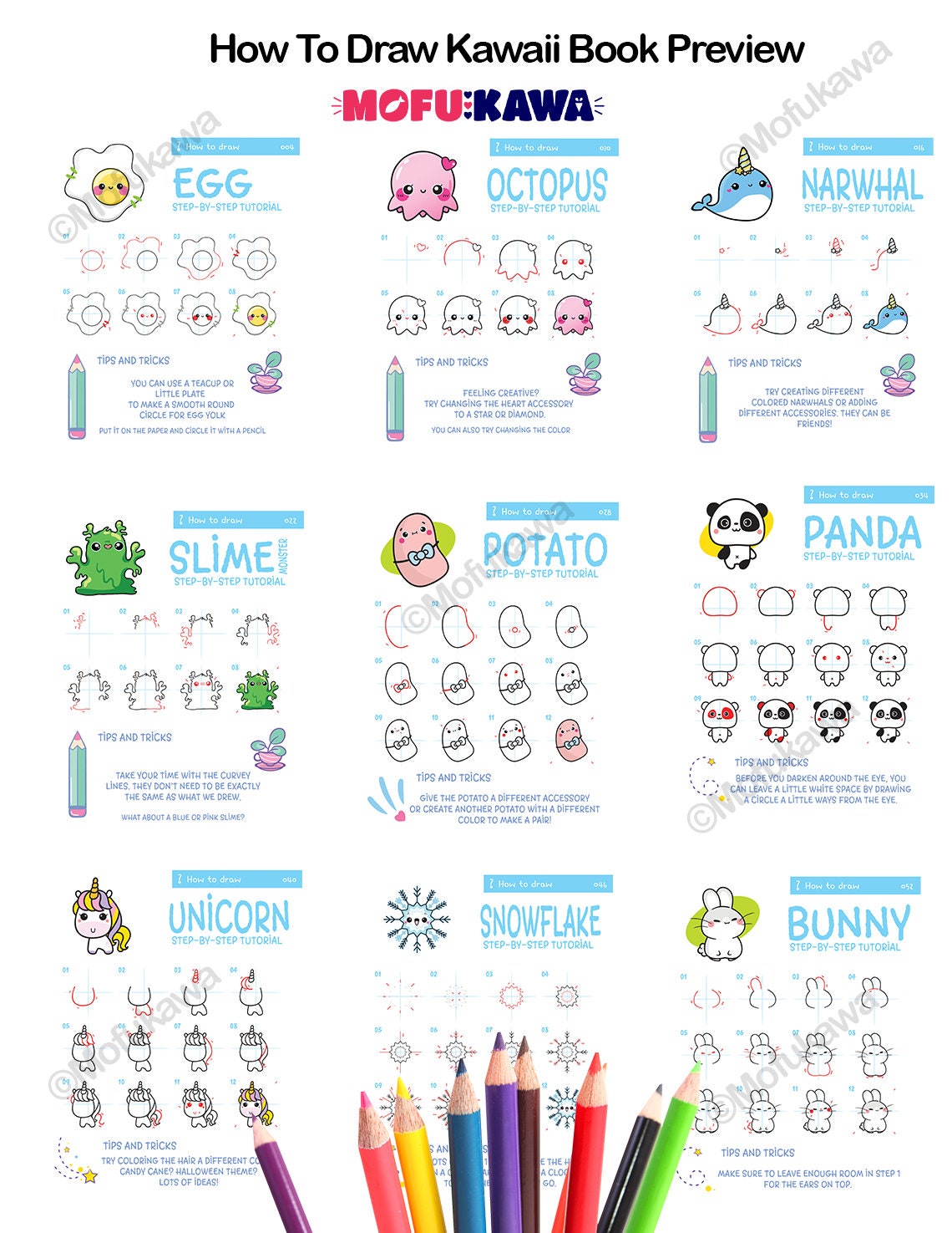 How to Draw Kawaii Characters 40 Lessons With Activity Pages - Etsy