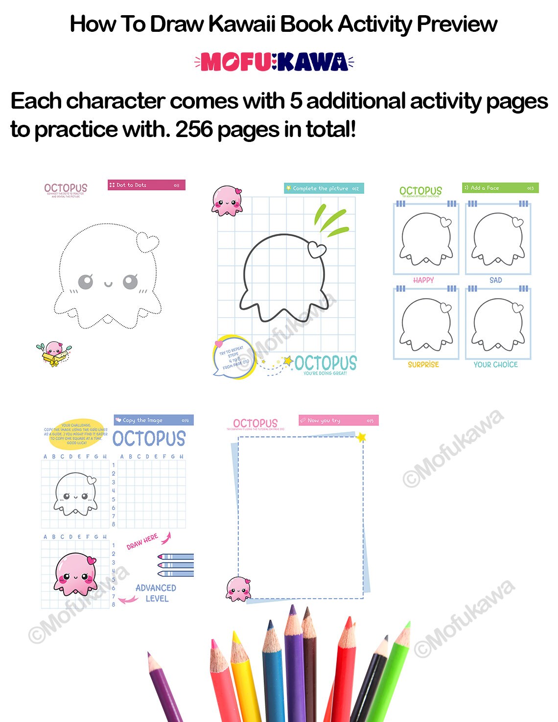 How to Draw Kawaii Characters 40 Lessons With Activity Pages - Etsy