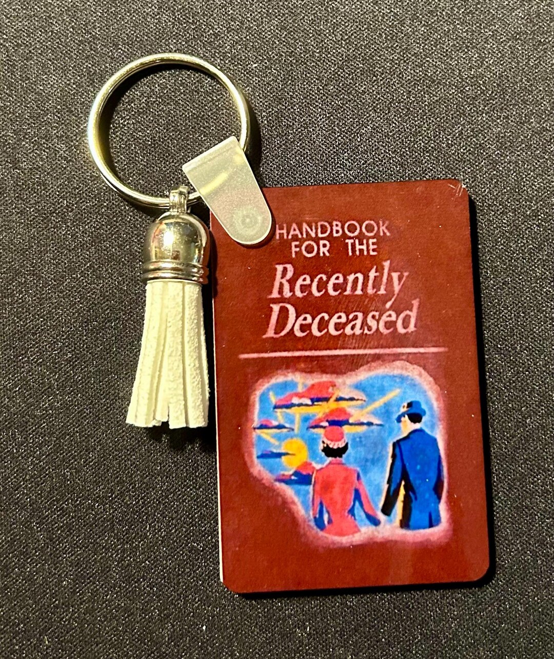 Recently Deceased Book Key Chain - Etsy