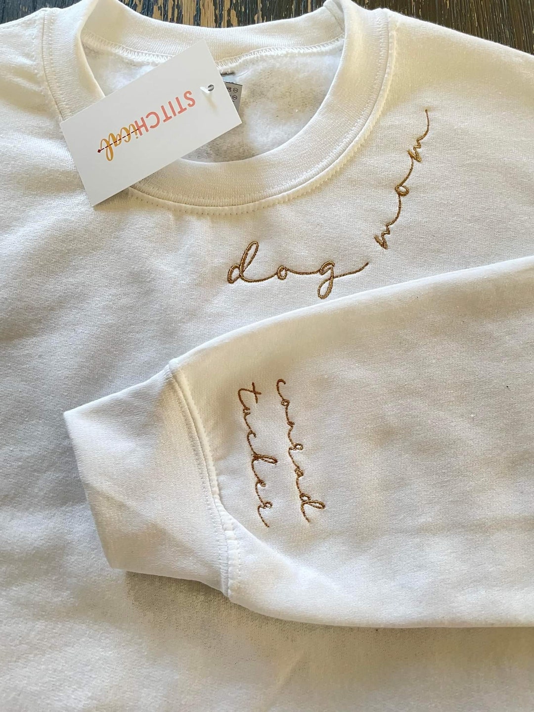 Dog Mom Embroidery | Custom Dog Name | Pet Embroidery | Custom Pet Name ...
