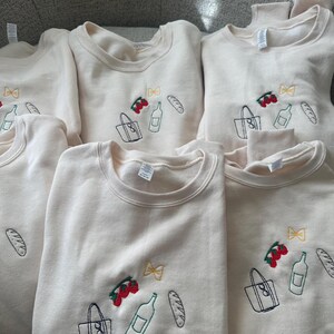 Pasta Embroidery Crewneck | Italy Inspired Sweatshirt | Cooking Food ...