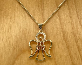 INSTRUCTION Angel Pendant White Gold Pendant Gold Guardian - Etsy