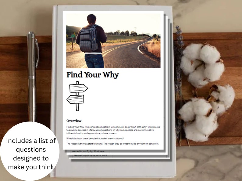 Finding Your Why Worksheet Printable - Etsy