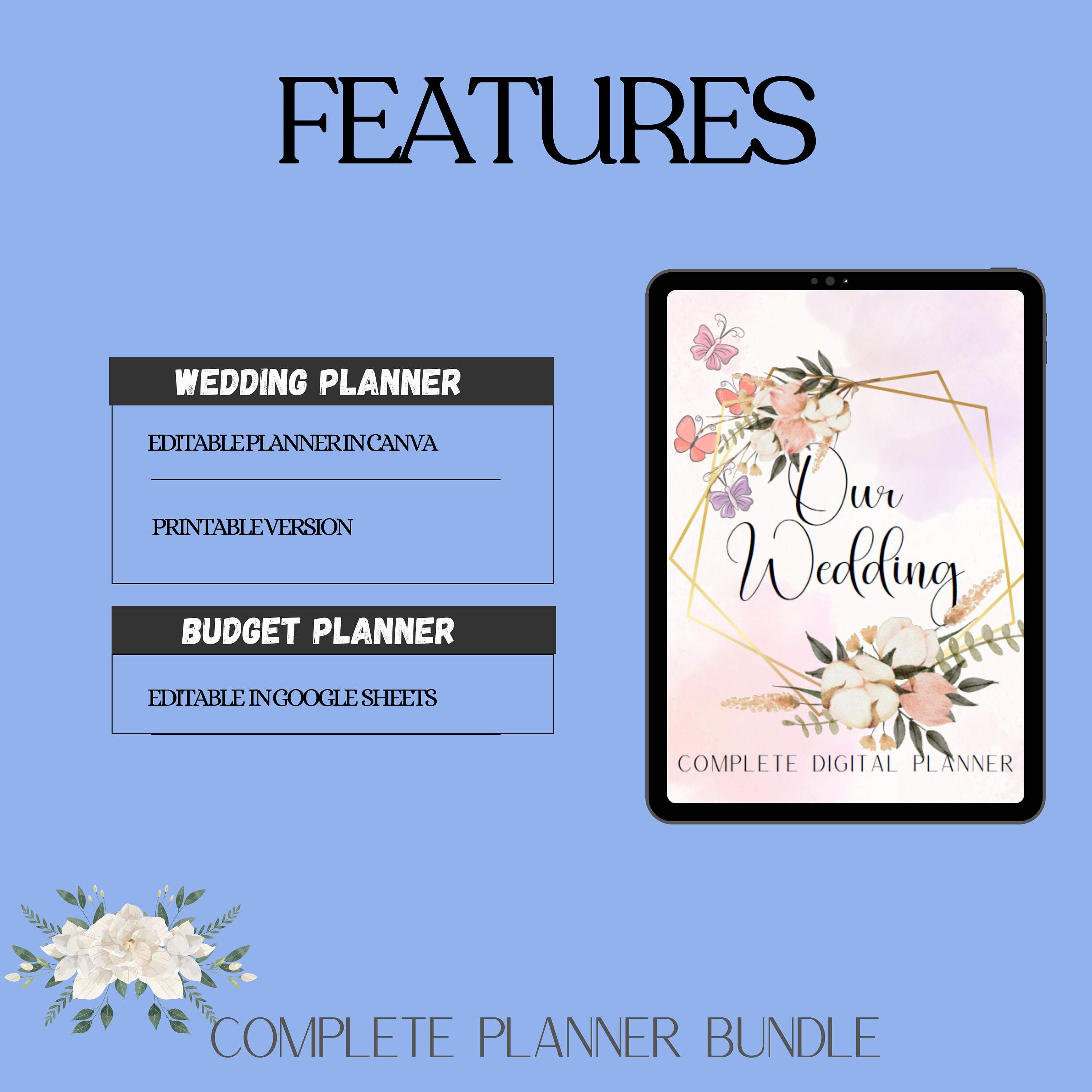 Ultimate Wedding Planning Binder Template, Customizable Canva Template ...