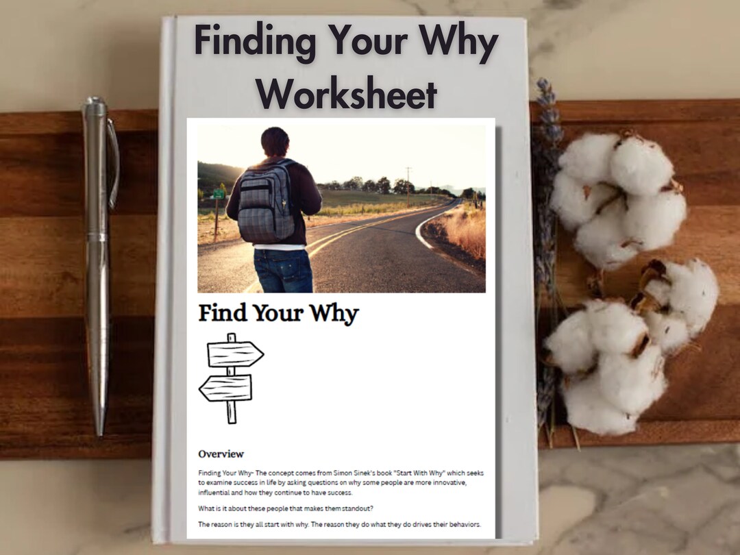 Finding Your Why Worksheet Printable - Etsy
