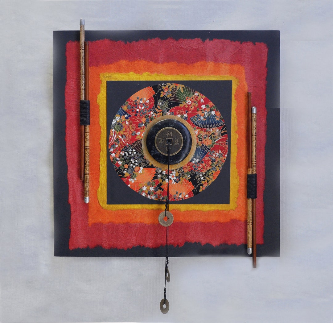 Mixed Media Collage, "cycle of Abundance" Original, Wall Art, Home ...