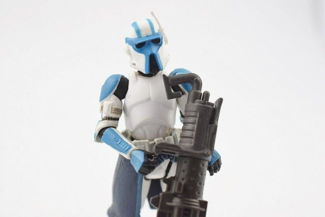 Star Wars Arc Heavy Gunner Clone Trooper 3.75 Inch Action Figure Hasbro ...