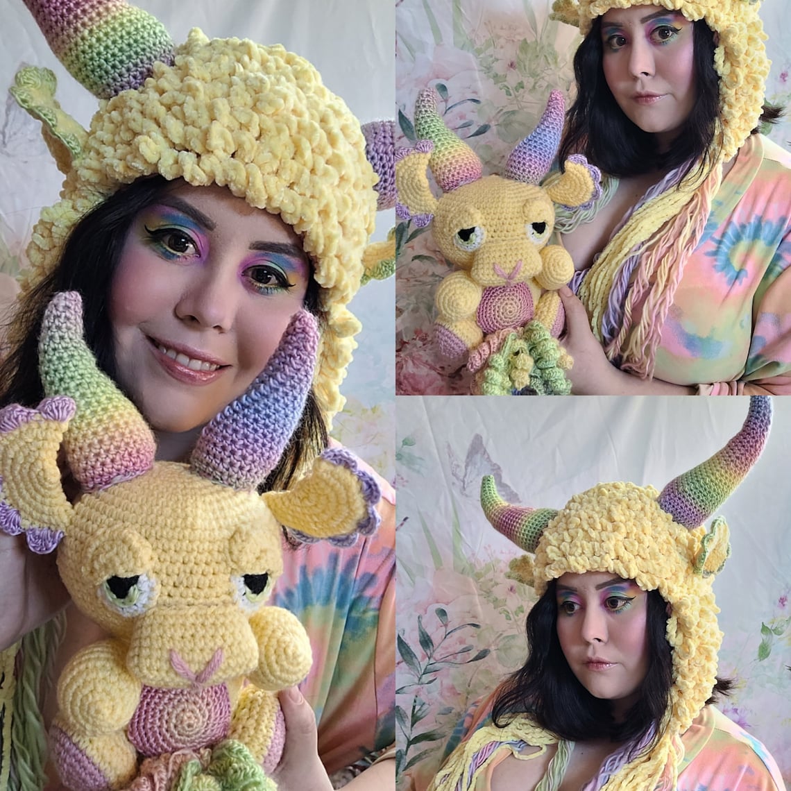 Rainbow Faun Hat - Etsy