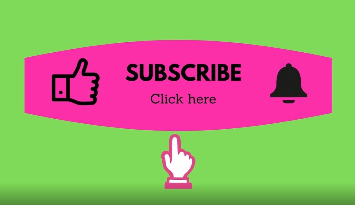 PINK Youtube Subscribe Button, Youtube Pop up Subscribe Bar, Subscribe ...