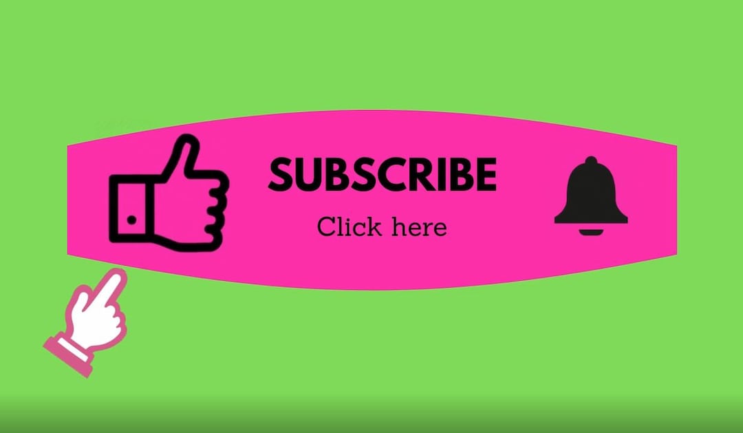 PINK Youtube Subscribe Button, Youtube Pop up Subscribe Bar, Subscribe ...