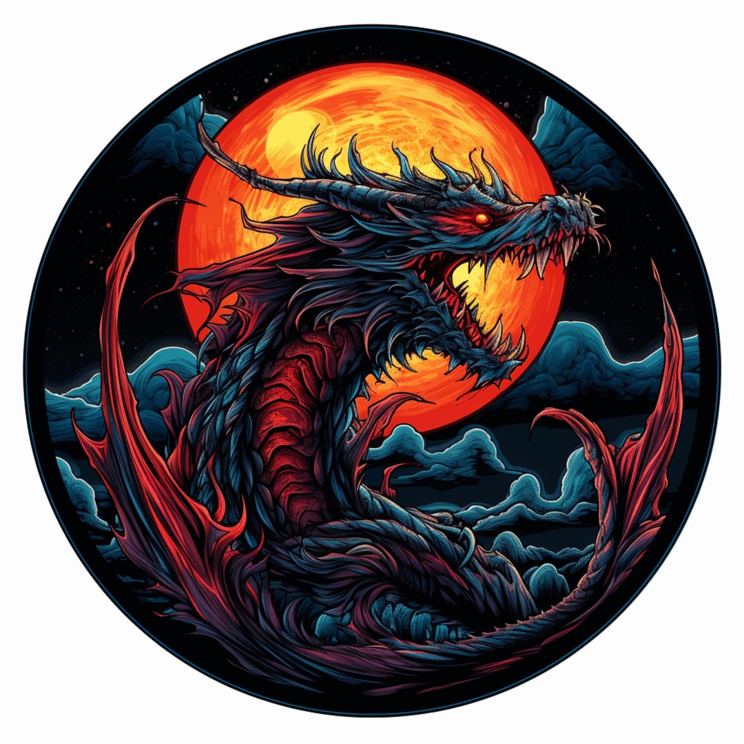 Dragon Sticker Decal, Fantasy Decal, Sticker for Truck Car Window ...