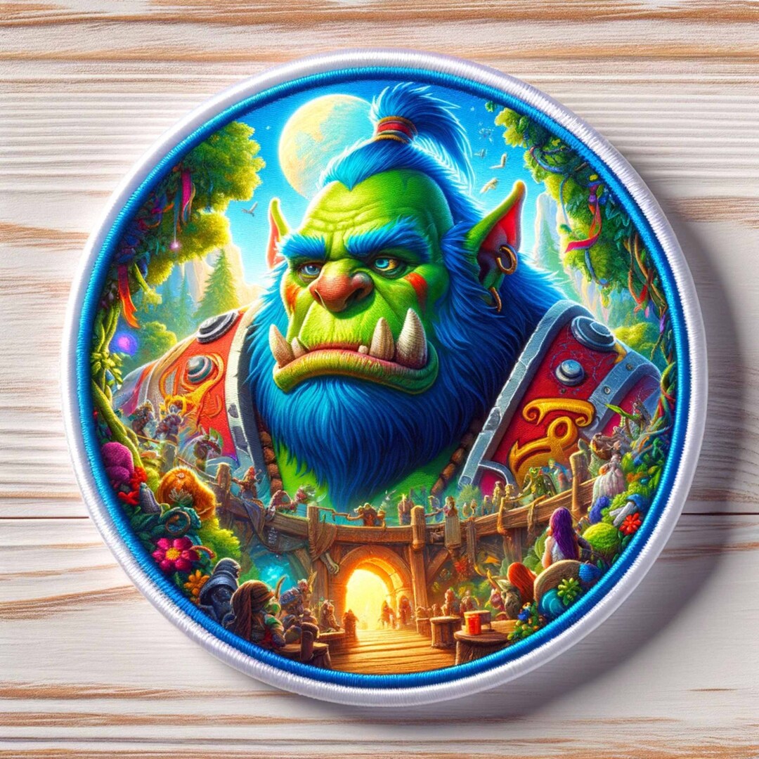 Cute Ogre Patch Iron-on/sew-on DIY Applique Clothing Vest Jacket Cap ...