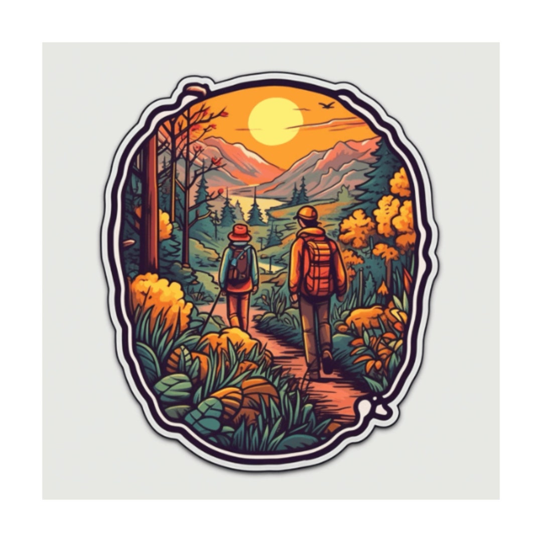 Hiking Sticker Decal Nature Decal Family Trip Sticker for - Etsy