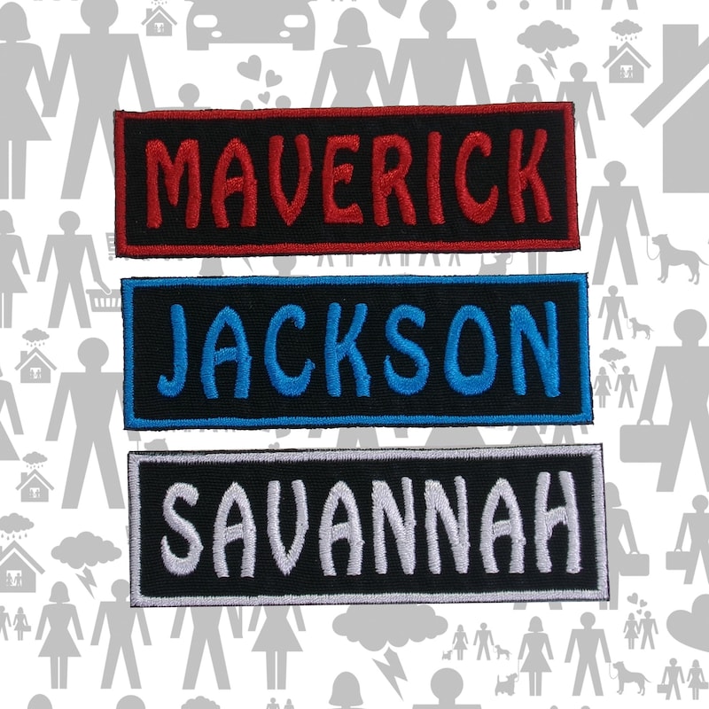 Shirt Name Patch - Etsy