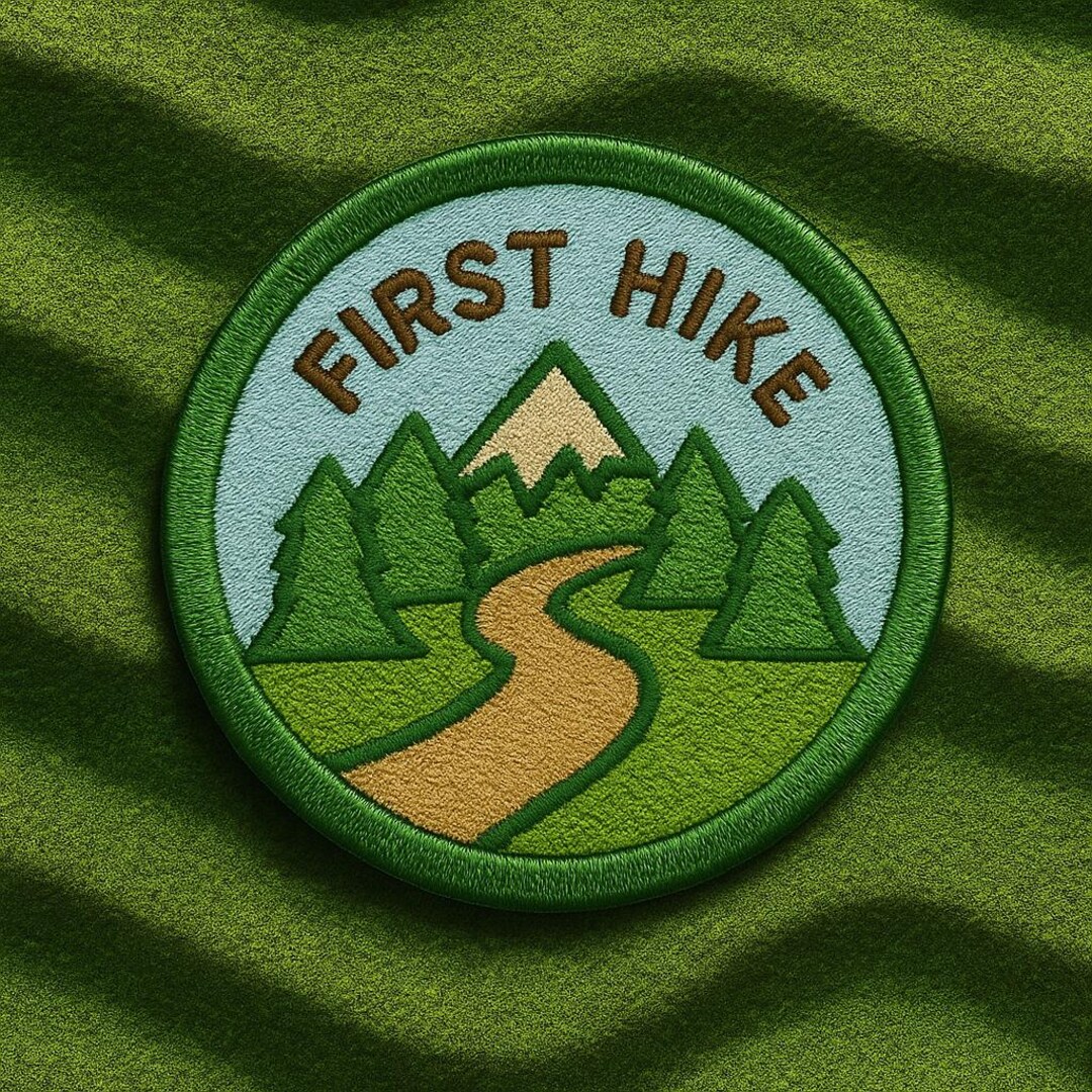 First Hike Patch/merit Badge/iron-on Patch/scout Style/sew-on Applique ...