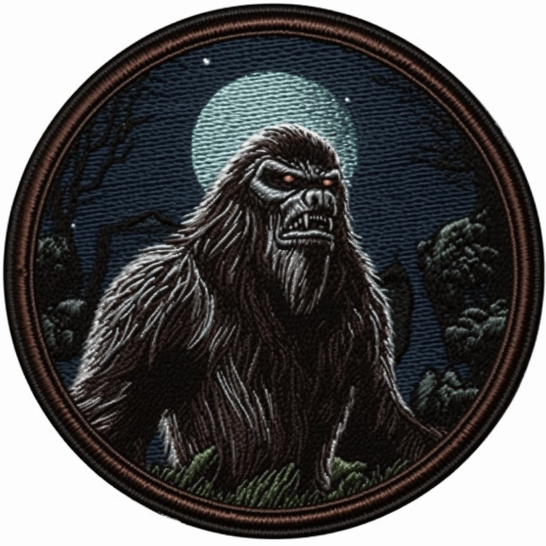Bigfoot Patch Iron-on/sew-on Applique Clothing Vest Jacket Backpack ...