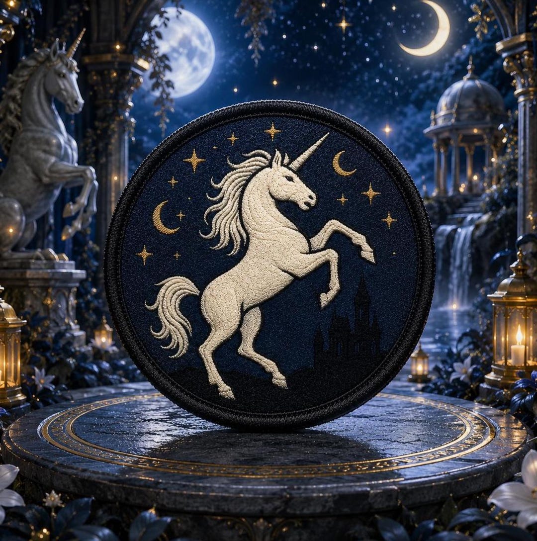 Unique Unicorn Patch/iron-on Patch/fantasy Patch/sew-on Applique for ...