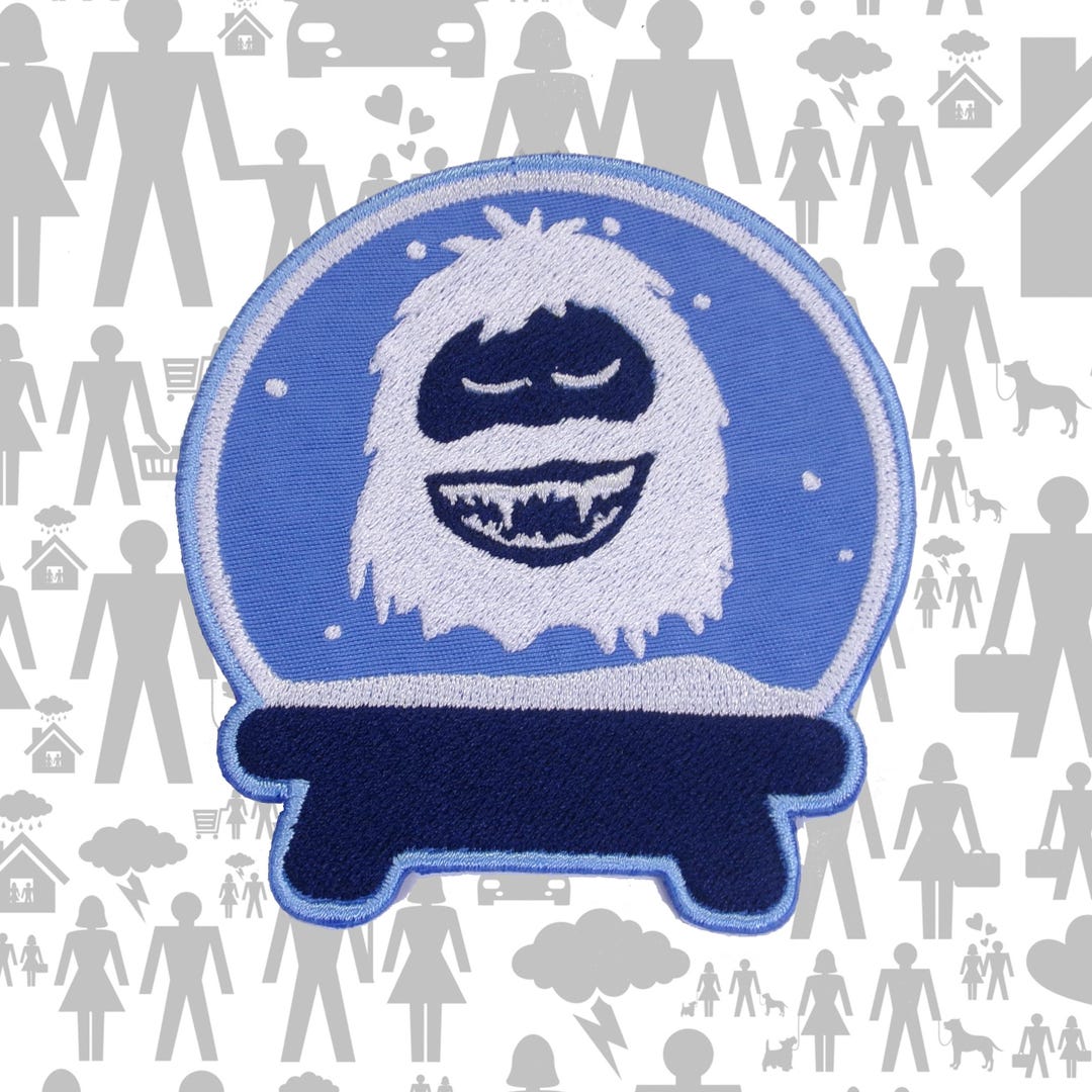 Yeti Patch Embroidered Iron-on/sew-on Applique Vest Clothing Backpack ...