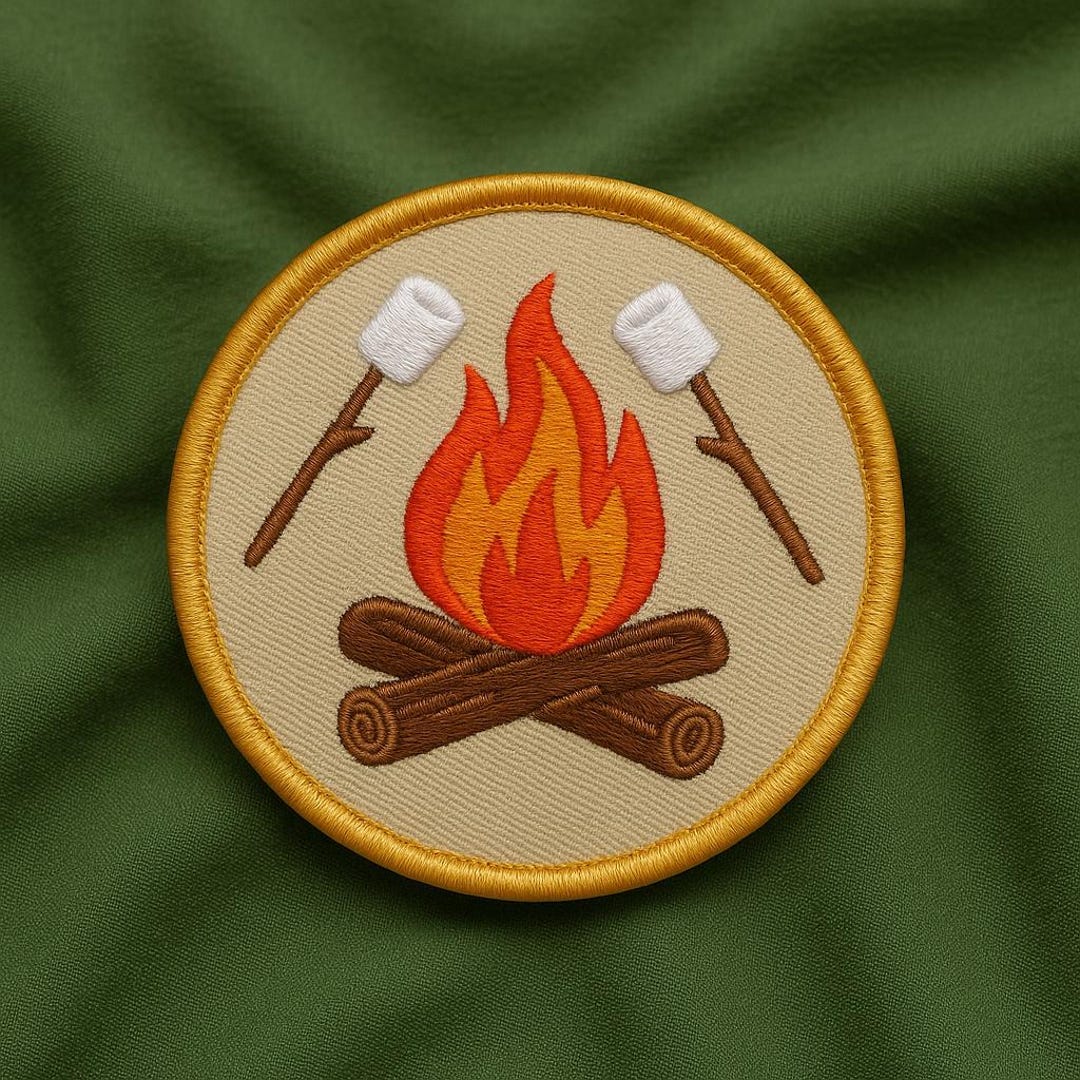 Campfire Cooking Patch/merit Badge/scout Style/iron-on Patch/sew-on ...