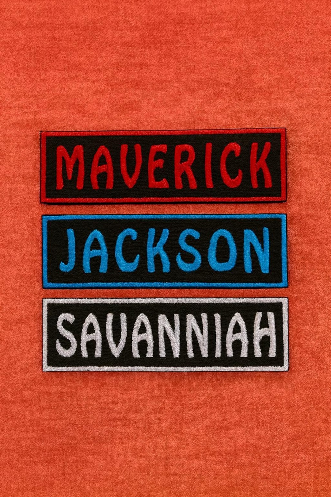 Custom Name Tag Patch Iron-on Personalized Applique for Jacket Vest ...