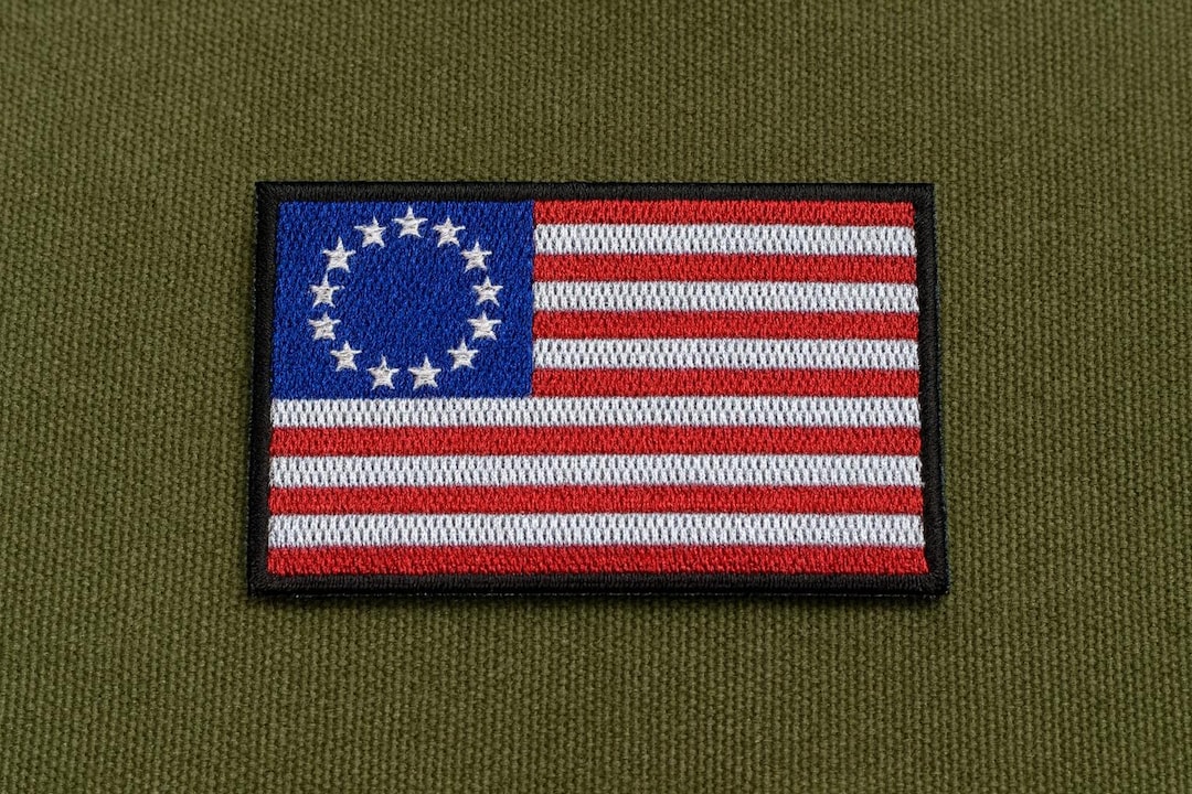 American Flag Patch/iron-on Patch/us Betsy Ross Revolutionary War 1776 ...