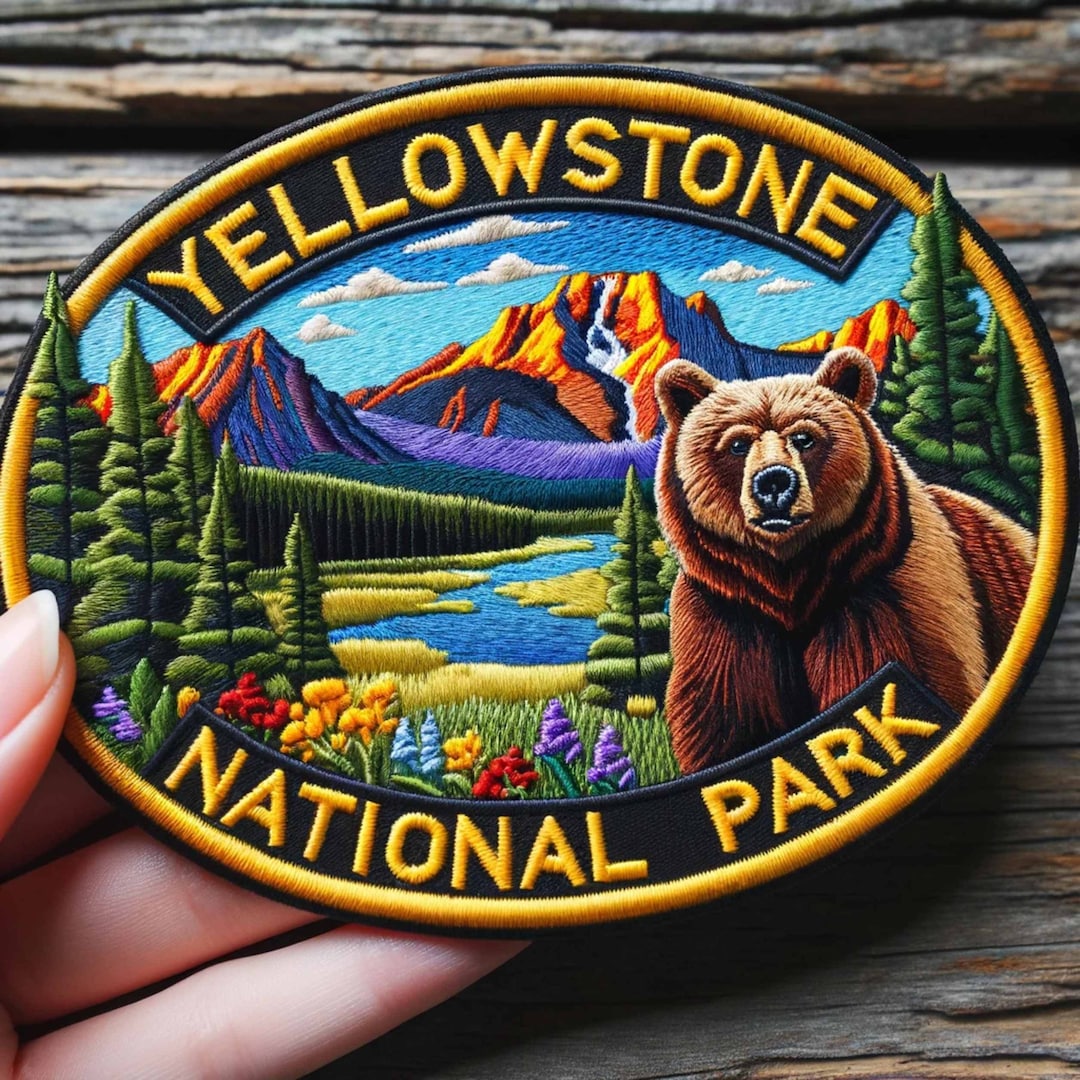 Yellowstone National Park Patch Iron-on/sew-on DIY Applique Clothing ...
