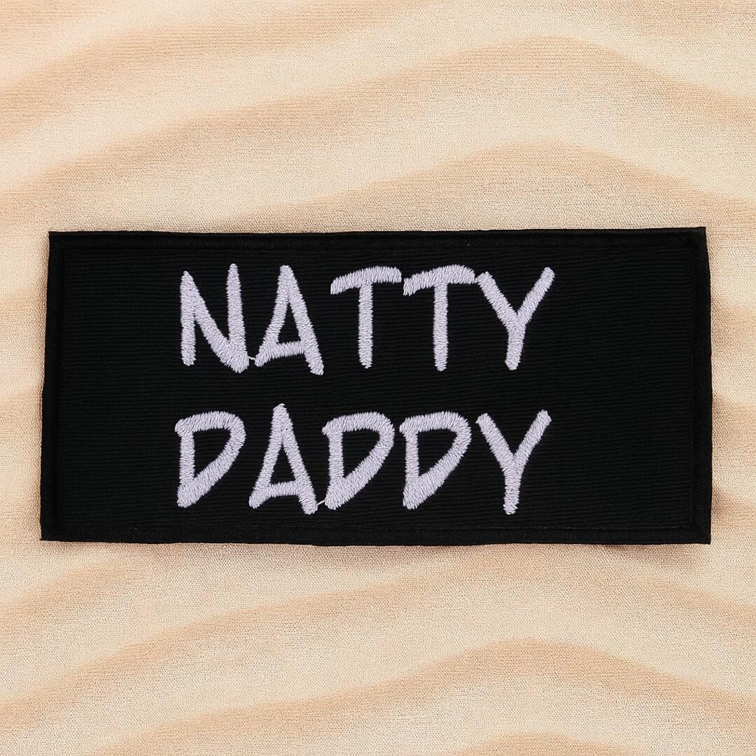 Natty Daddy Patch Iron-on Sew-on Funny Dad Applique for Jacket Vest ...