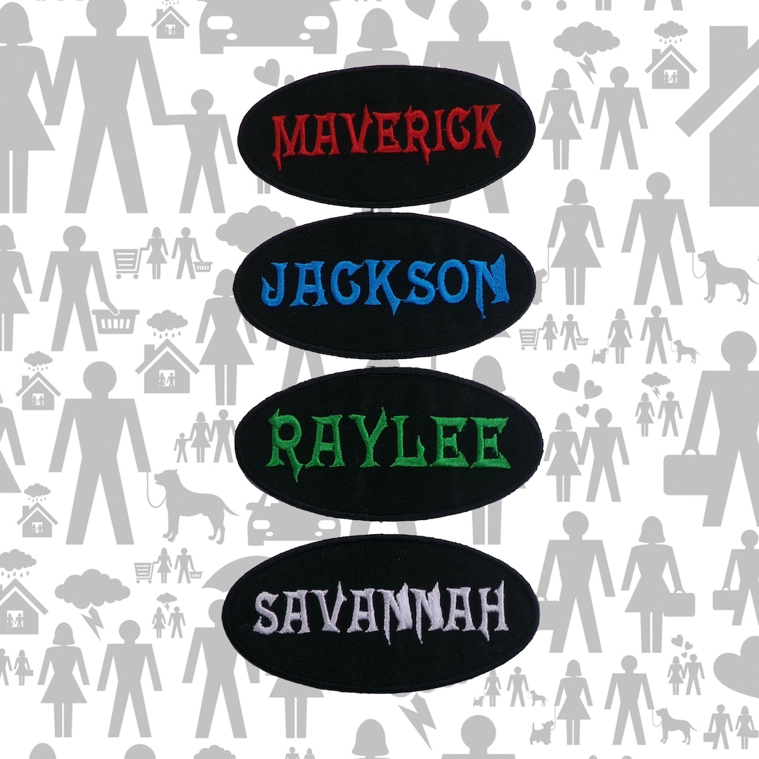 Custom Name Tag Patch Iron-on Personalized Embroidered Applique for ...
