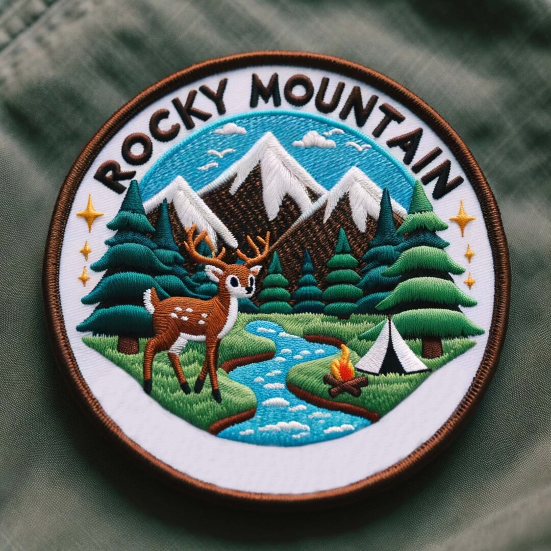 Rocky Mountain National Park Patch Iron-on/sew-on DIY Applique Clothing ...