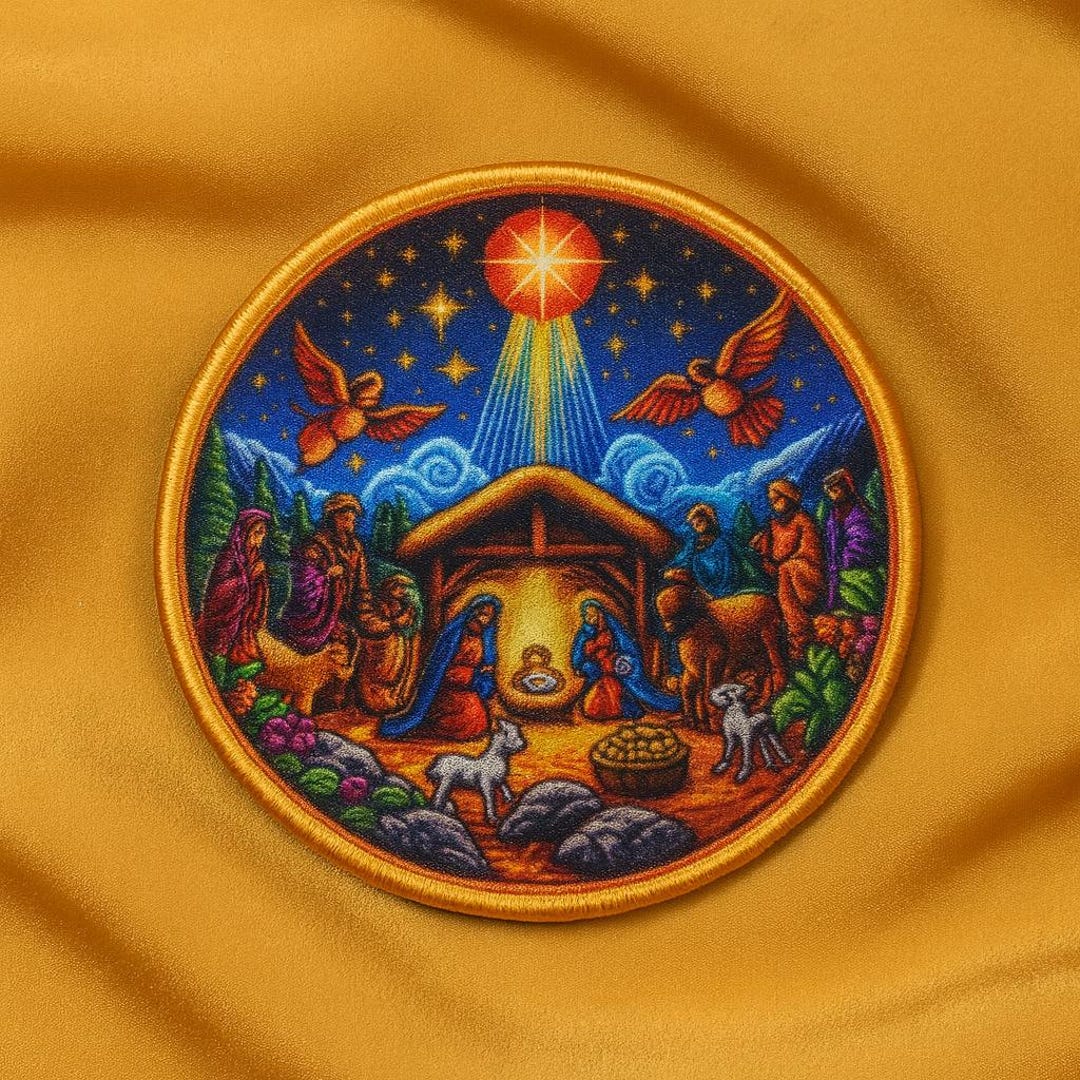 Nativity Scene Patch/bible Story Patch/iron-on Patch/sew-on Applique ...