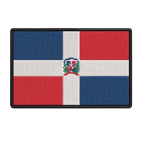 Dominican Republic Flag Patch Embroidered Iron-on Applique - Etsy