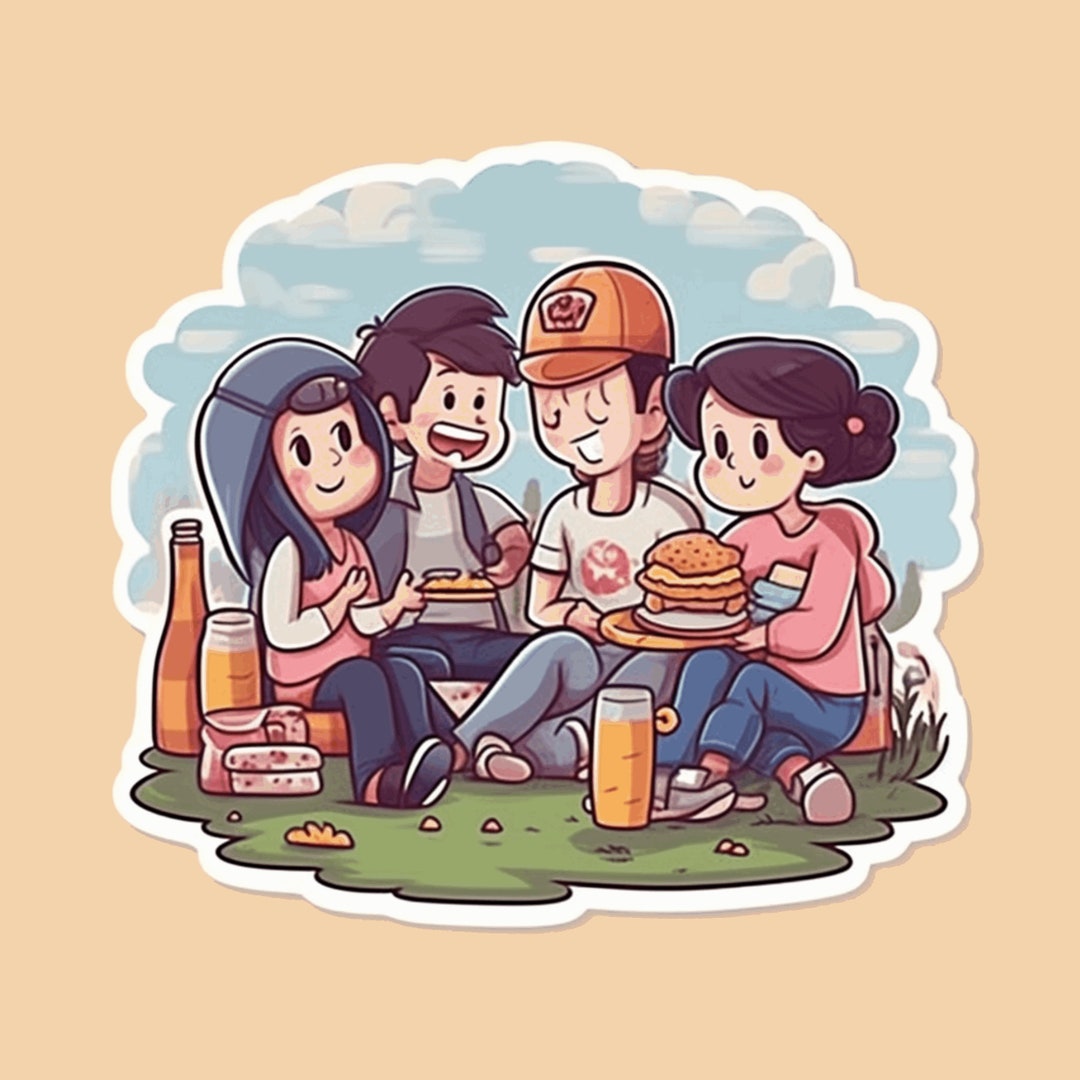 Family Picnic Sticker Decal, Nature Decal, Park Sticker for Truck Car ...