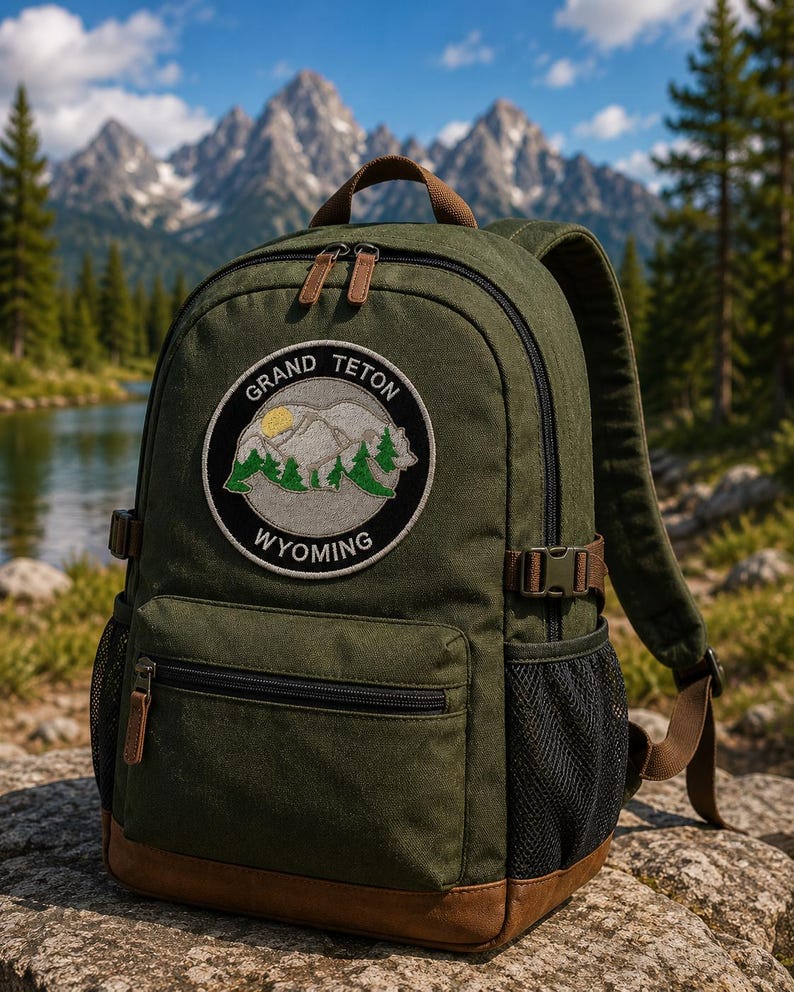 Grand Teton Park Patch/iron-on Patch/bear Mountain Patches/embroidered ...